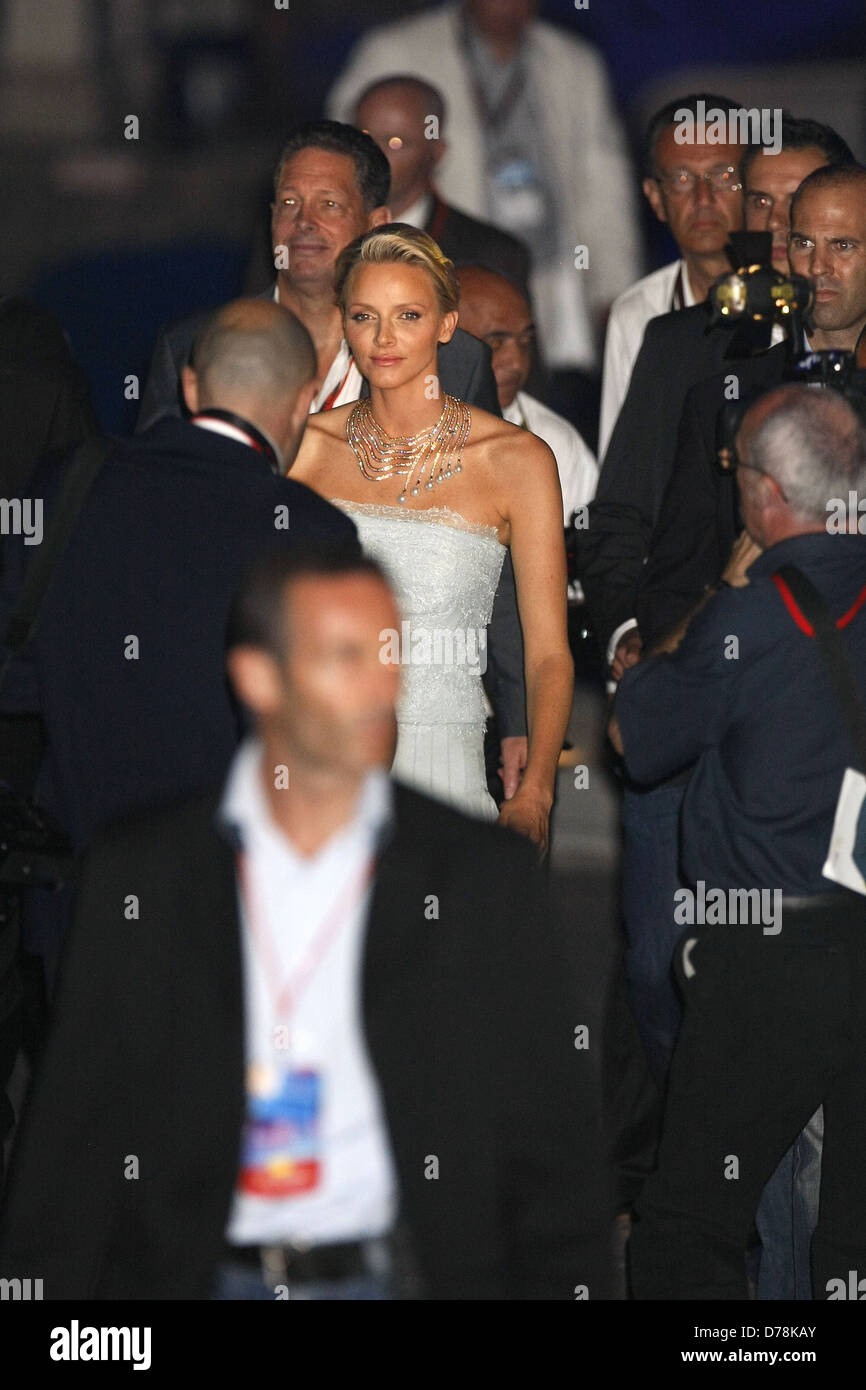 Prince Albert of Monaco and Princess Charlene of Monaco during the Jean ...