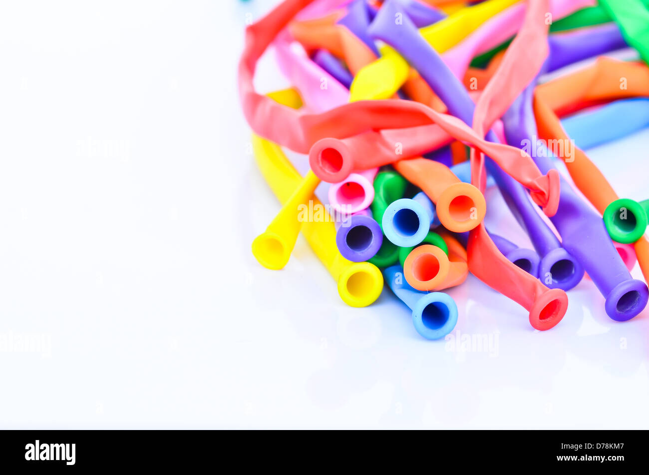 colorful deflated balloons Stock Photo - Alamy