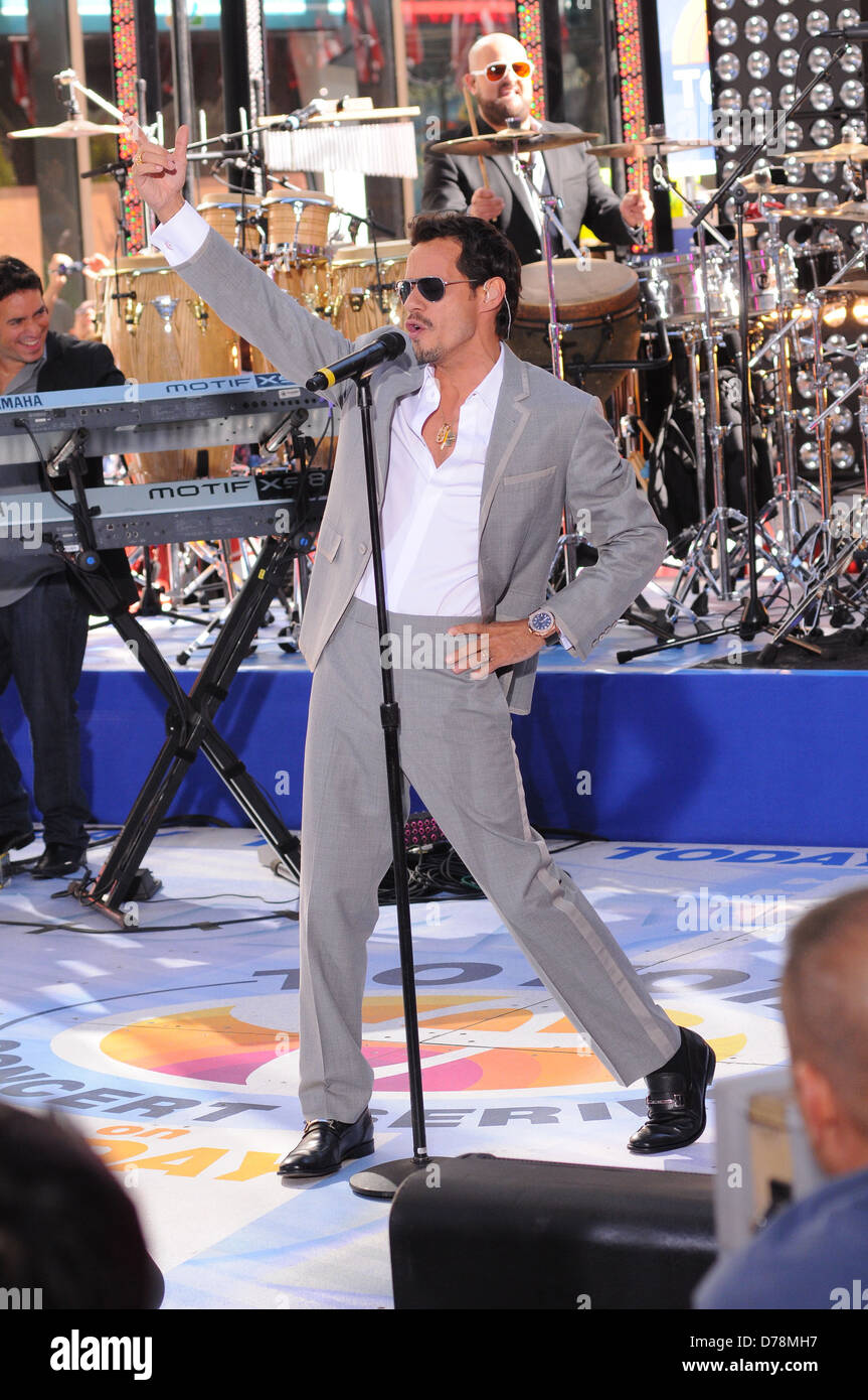 Marc Anthony performing at the Toyota Concert Series at the 'Today ...