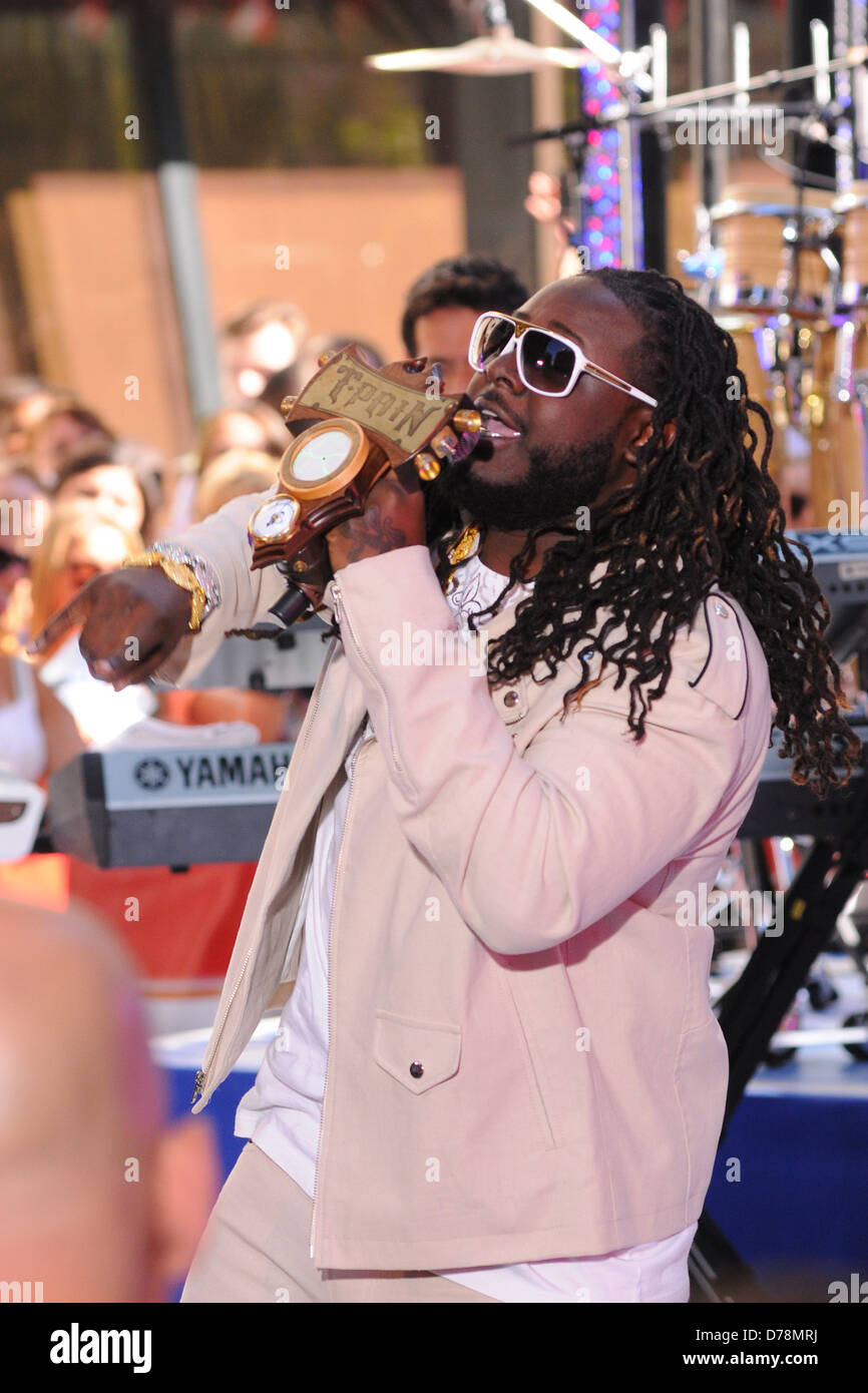T--Pain performing at the Toyota Concert Series at the 'Today' show in ...