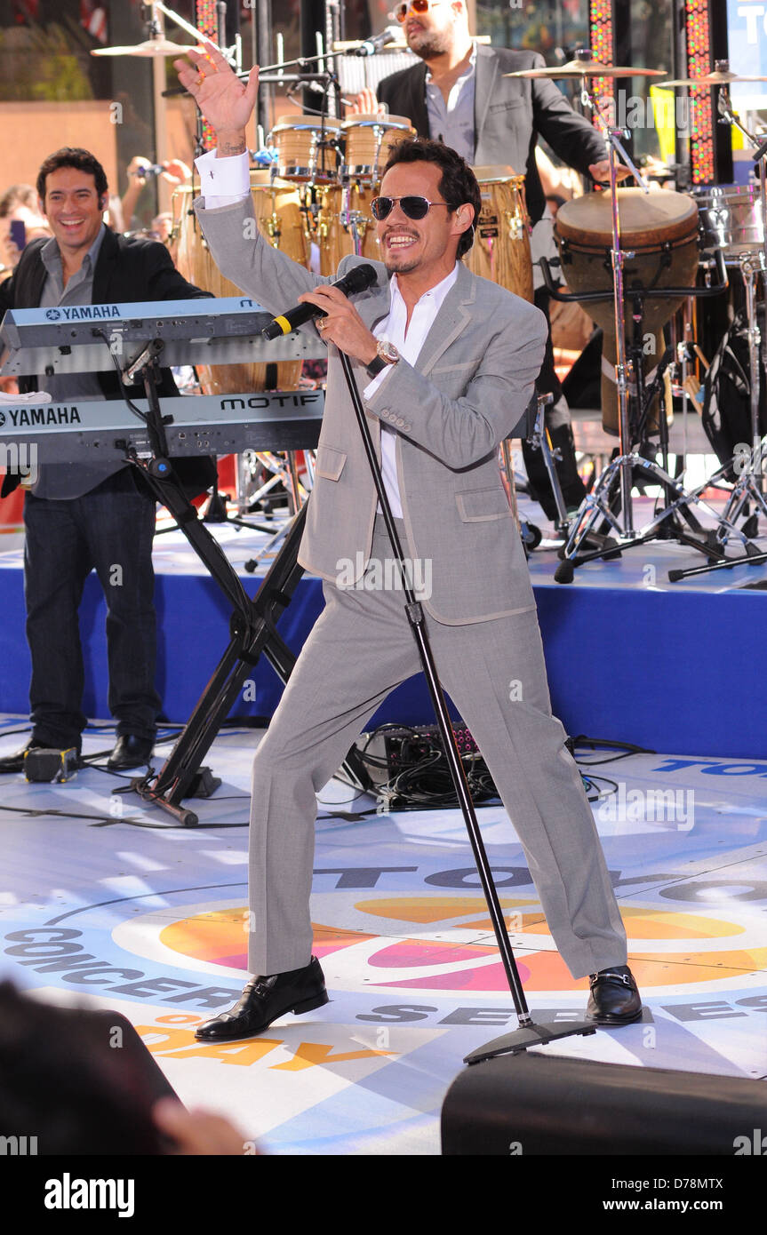 Marc Anthony performing at the Toyota Concert Series at the 'Today ...