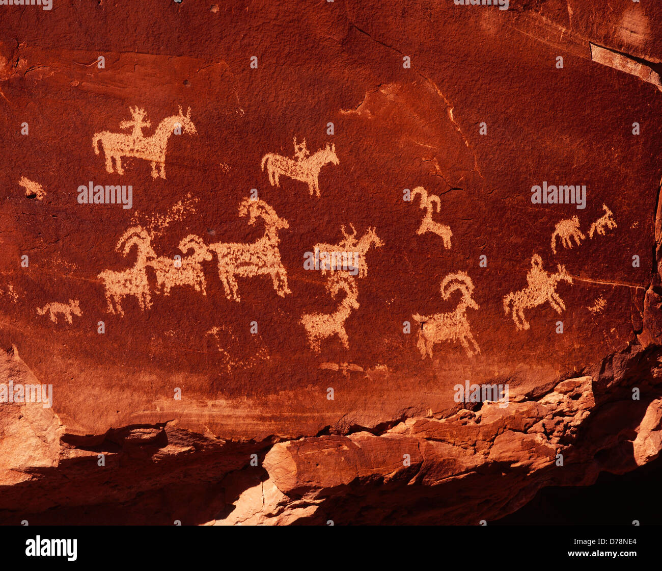 Wolfe Ranch Petroglyph Panel likely Ute in origin Arches National Park ...