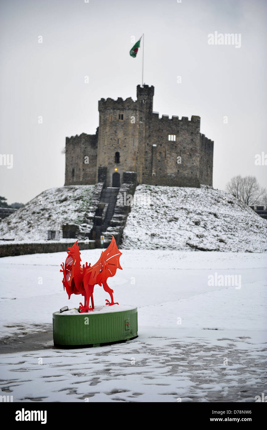 Snow wales castle hi-res stock photography and images - Alamy
