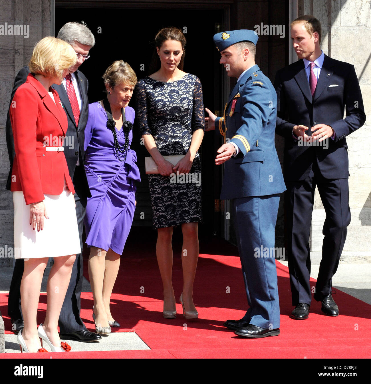 Laureen Harper, Prime Minister Stephen Harper, Sharon Johnston ...