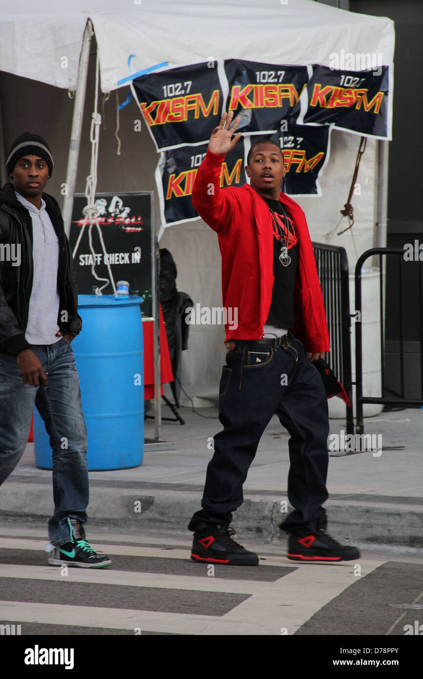 Nick Cannon celebrtities arrives at the Nokia L.A. LIVE Theatre ahead ...