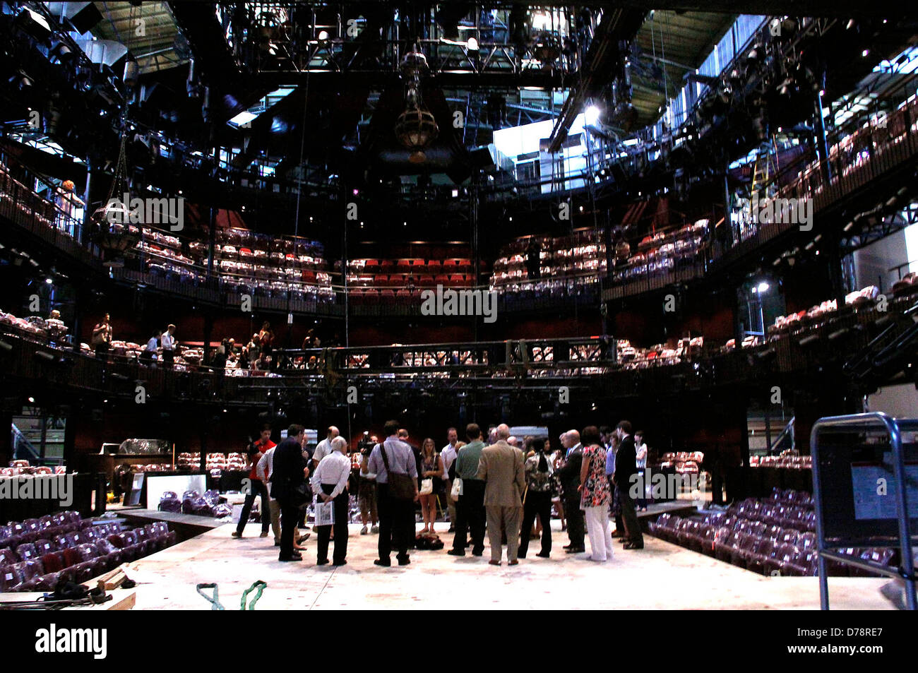 Atmosphere A preview of the Scarlet & Gray Stage, a full-scale replica ...