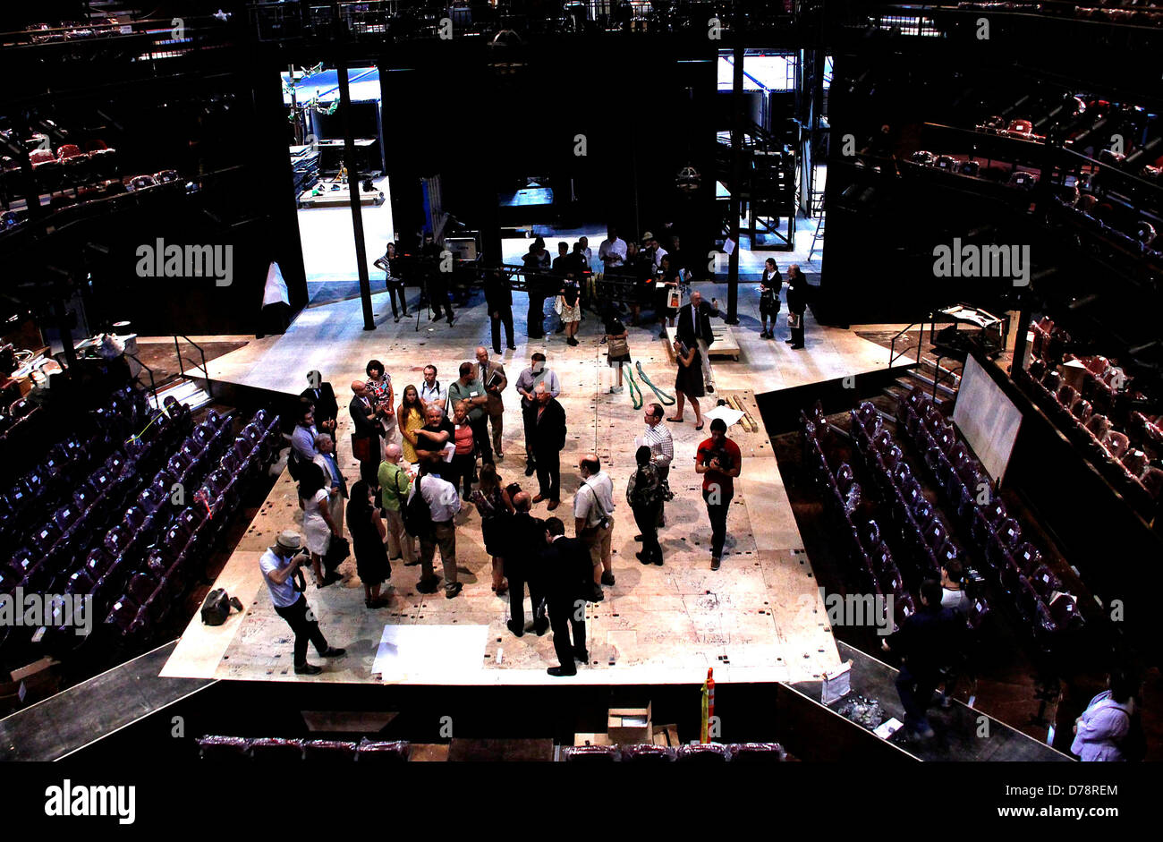 Atmosphere A preview of the Scarlet & Gray Stage, a full-scale replica ...