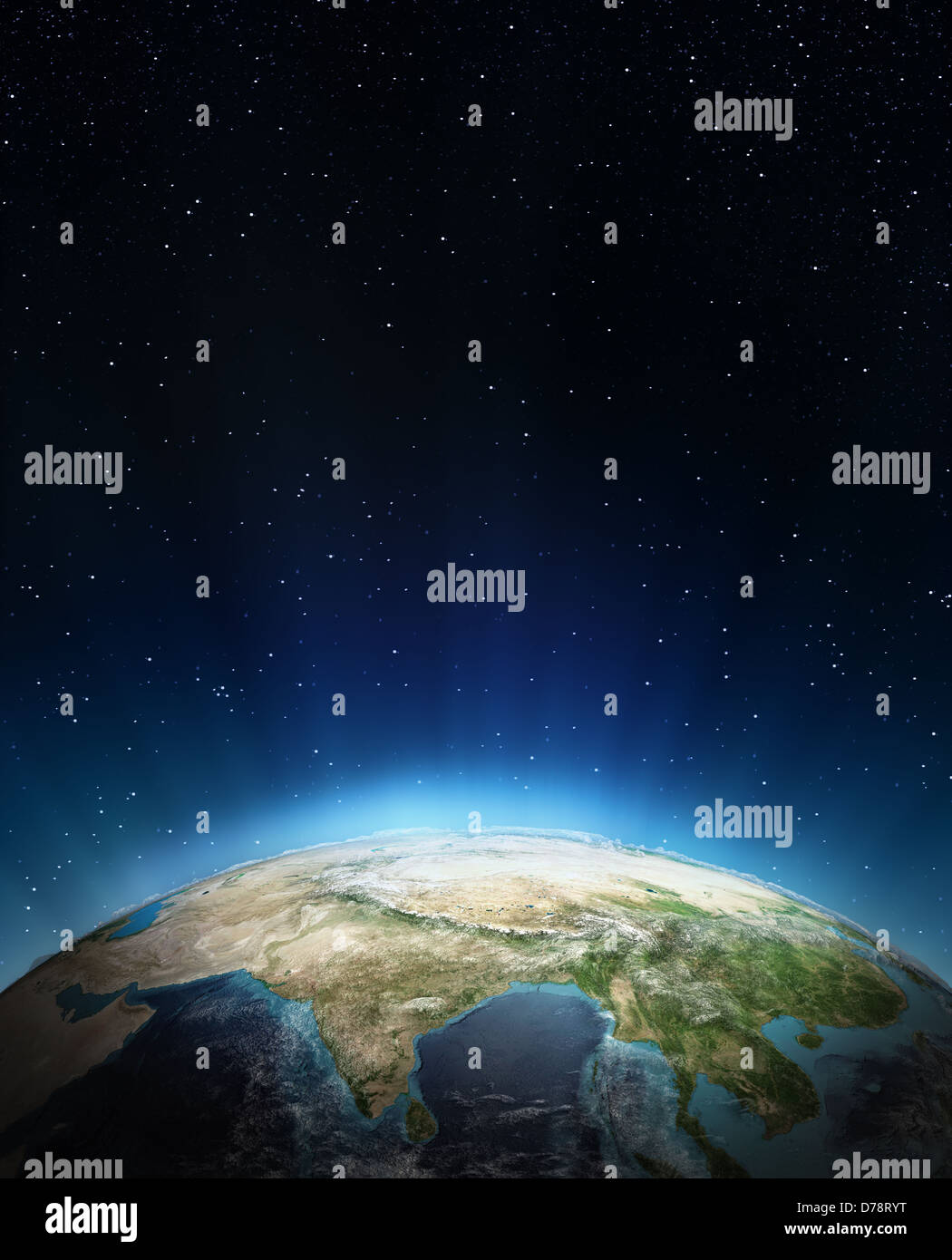 Asia. Elements of this image furnished by NASA Stock Photo - Alamy
