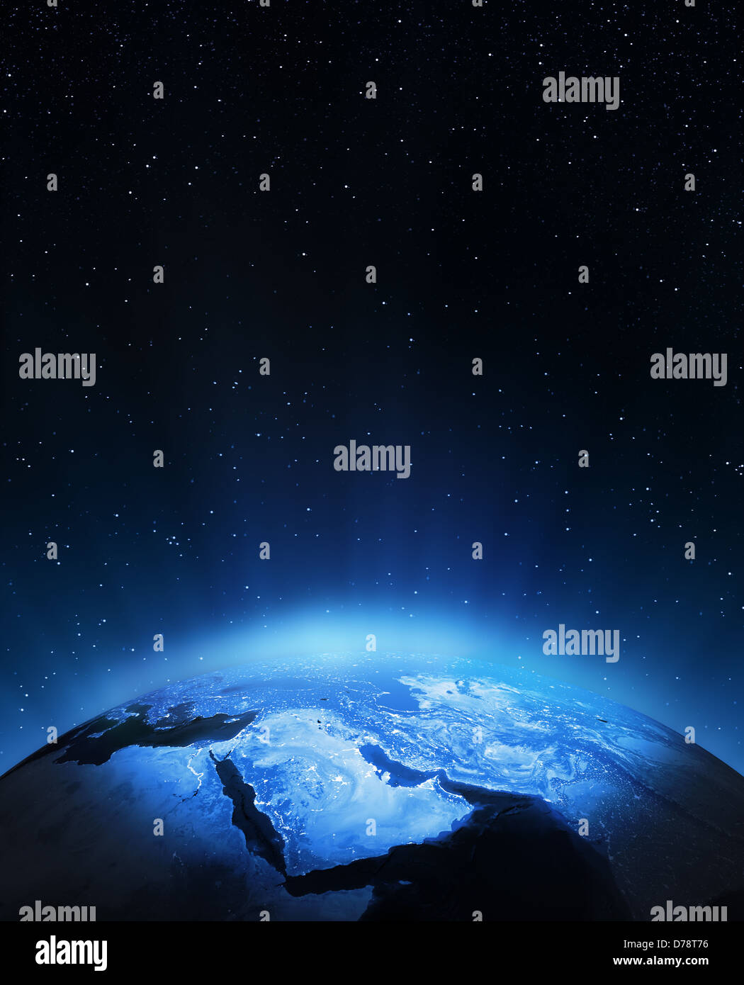 Middle East. Elements of this image furnished by NASA Stock Photo - Alamy