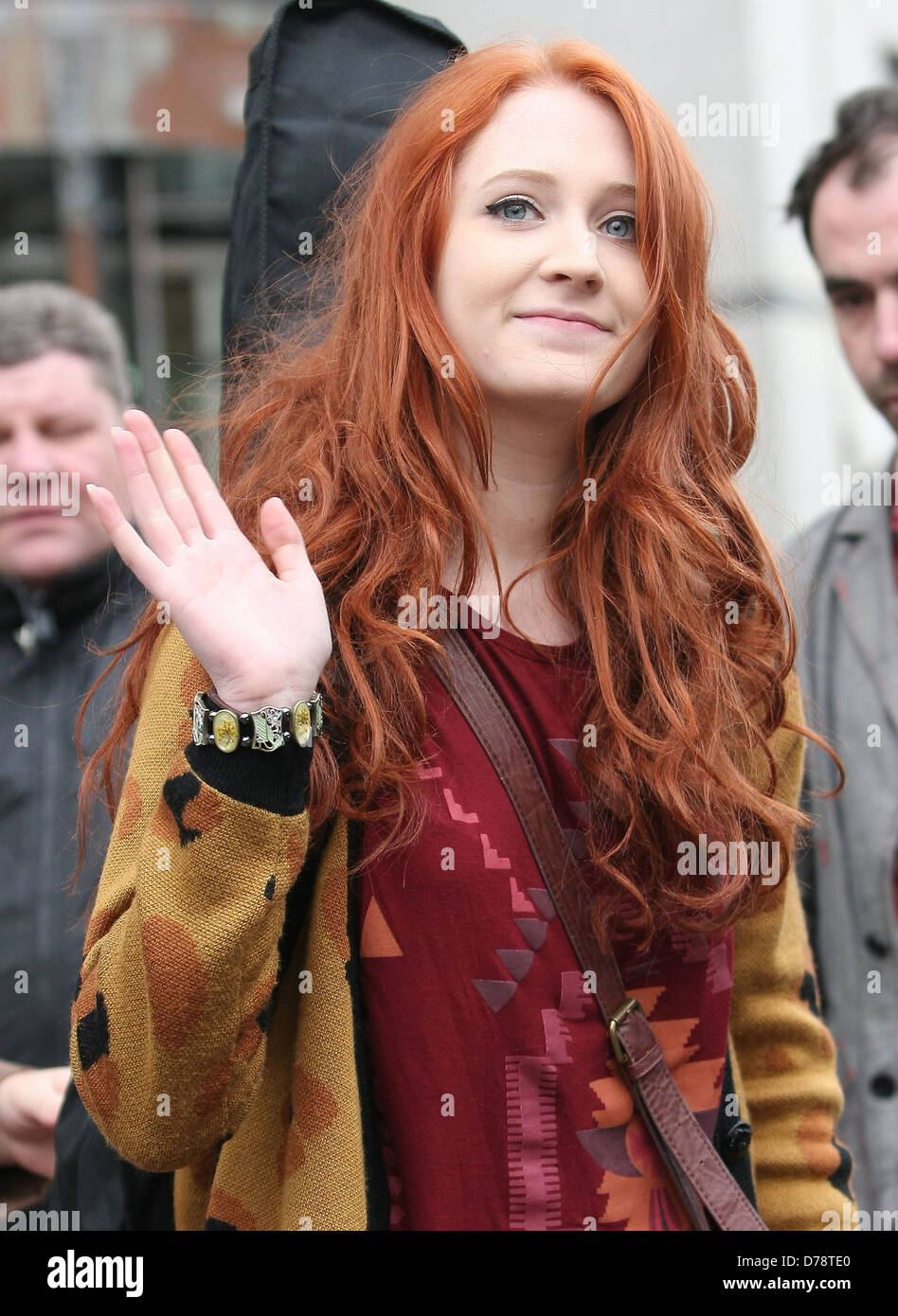 X Factor' finalist Janet Devlin outside the ITV studios London, England ...
