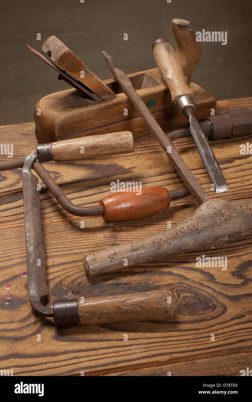 Old used tools hi-res stock photography and images - Alamy