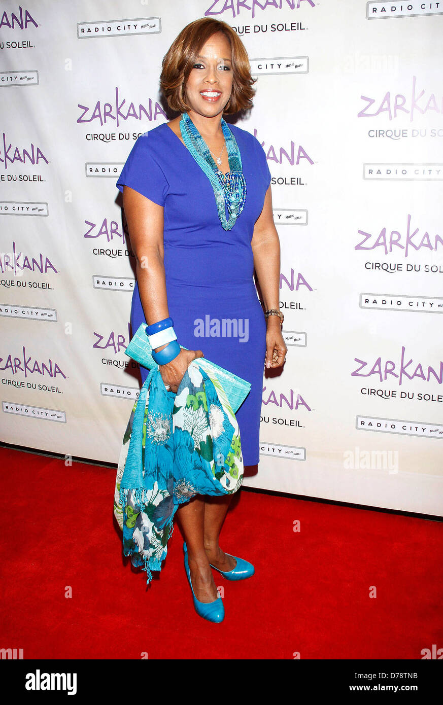 Gayle King World premiere of Cirque du Soleil 'Zarkana' held at Radio ...