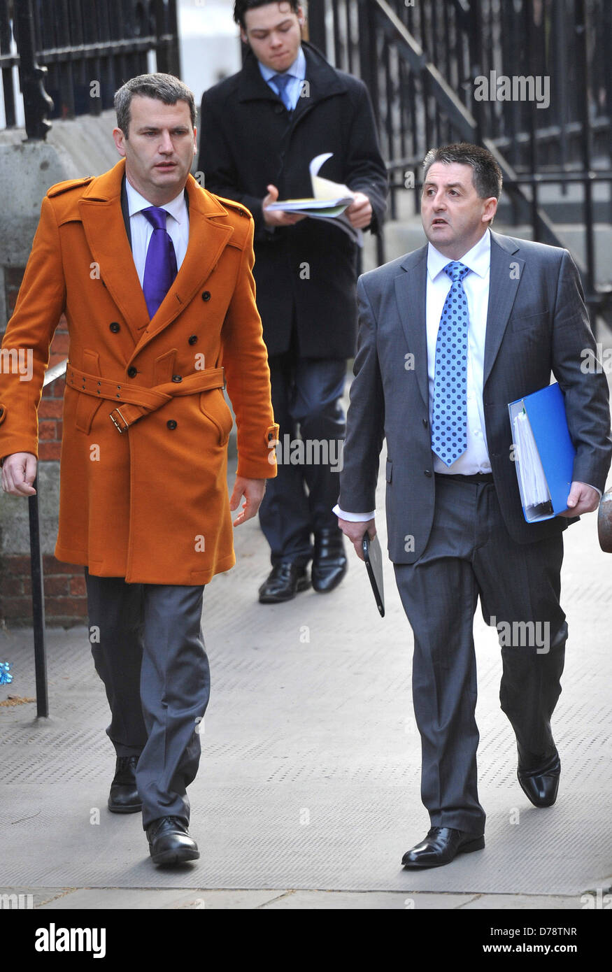 Mark Lewis and Ian Hurst arrive to give evidence at The Leveson Inquiry ...