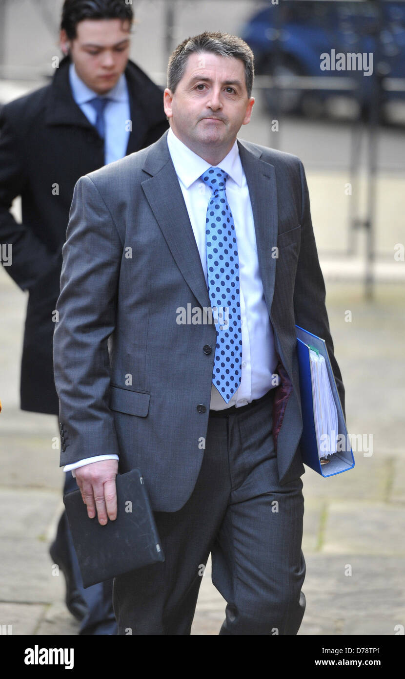 Ian Hurst arrives to give evidence at The Leveson Inquiry at The Royal ...