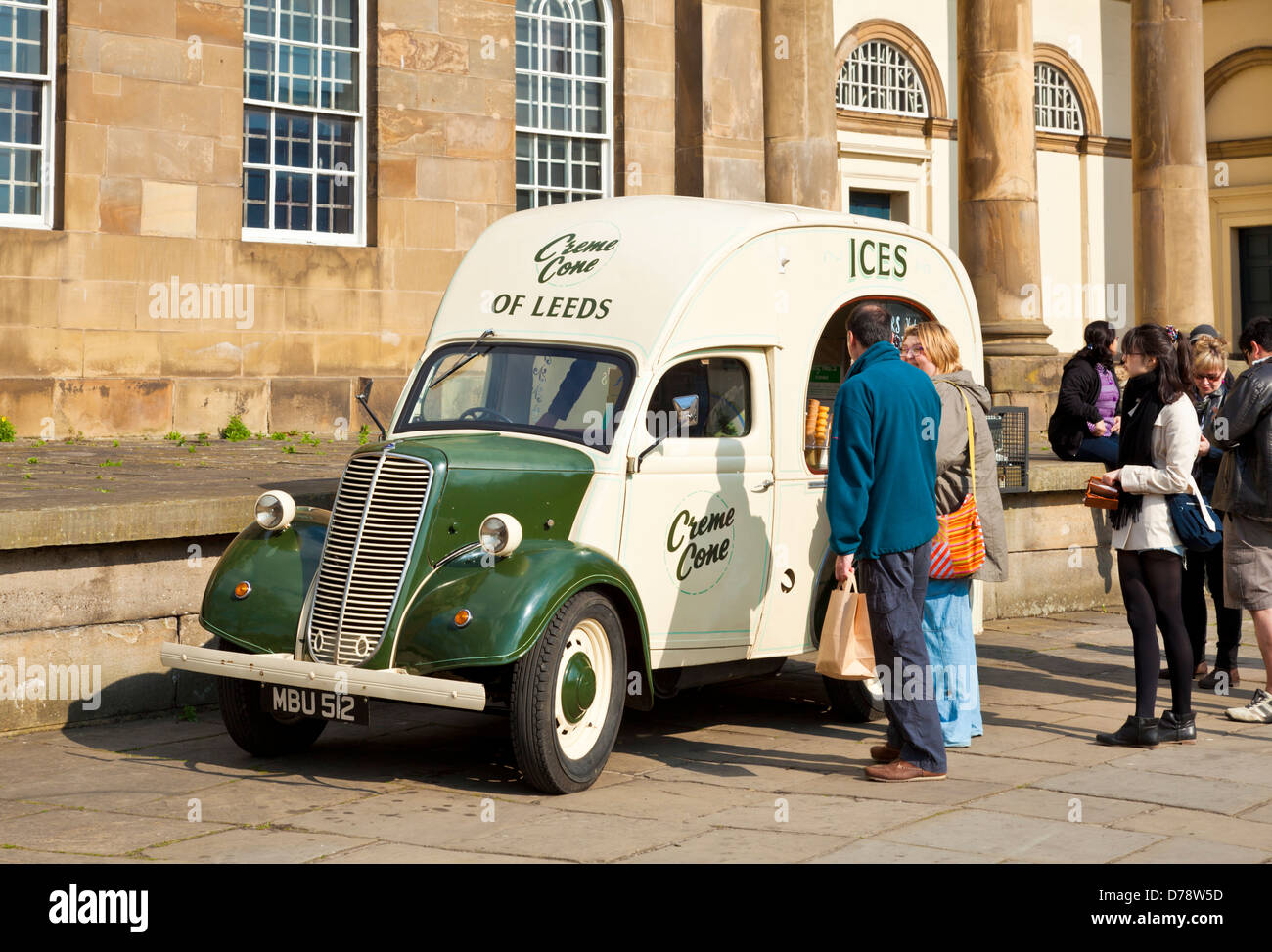 Old fashioned ice cream van outside the York Castle Museum Eye of York ...