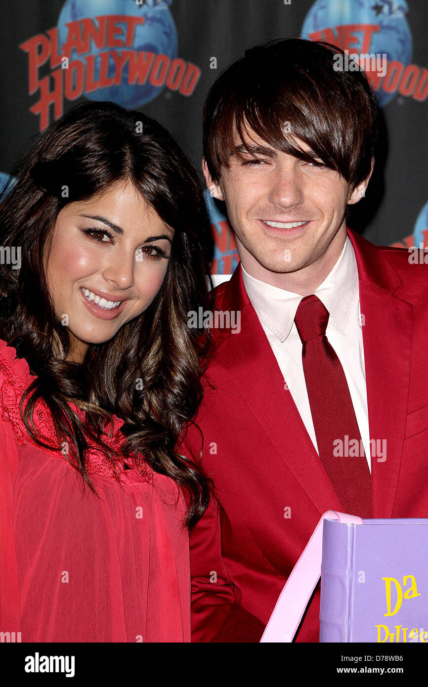 Daniella Monet and Drake Bell appear at Planet Hollywood to promote the ...