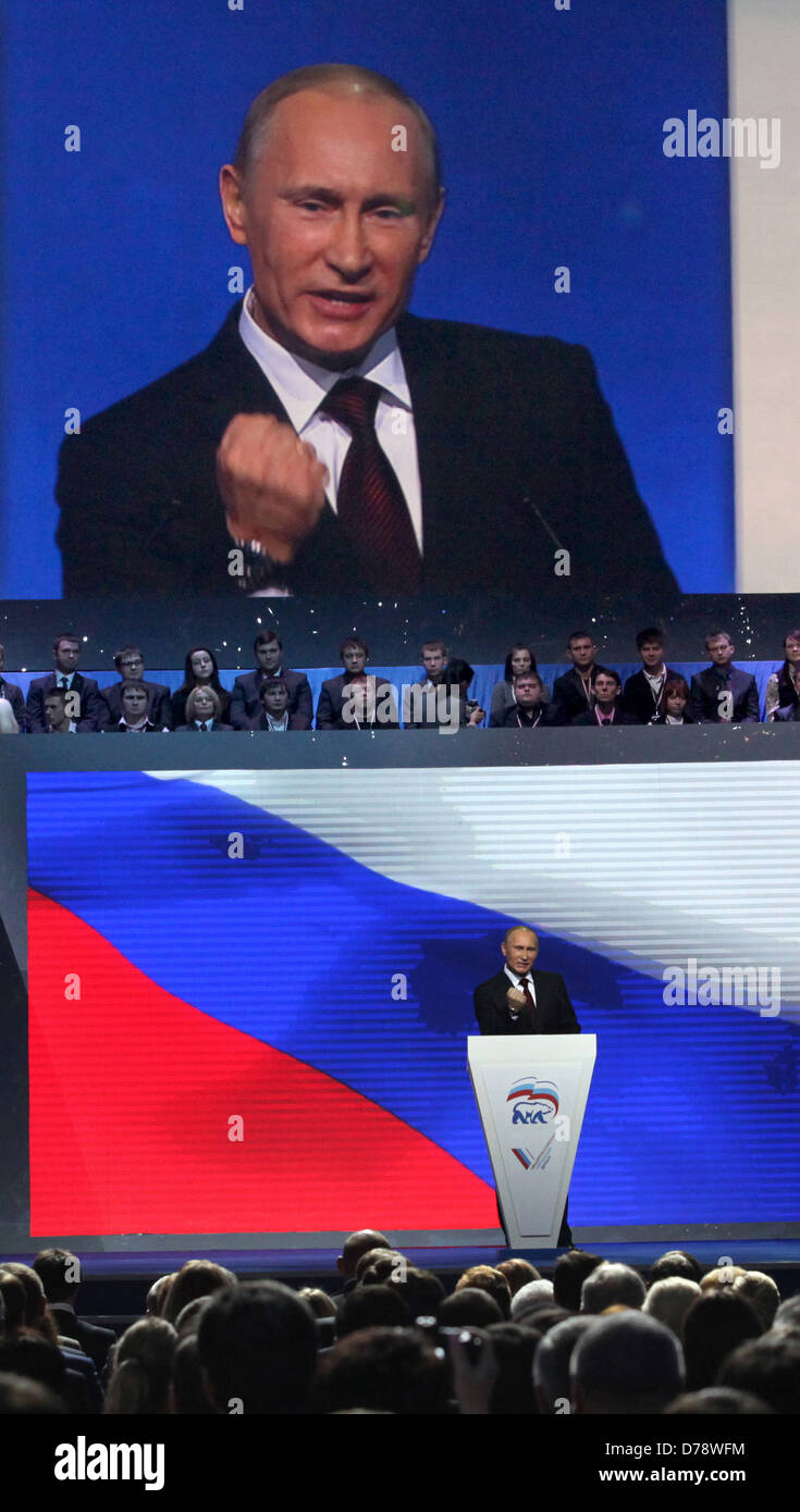Prime Minister Vladimir Putin United Russia Party congress opens in ...