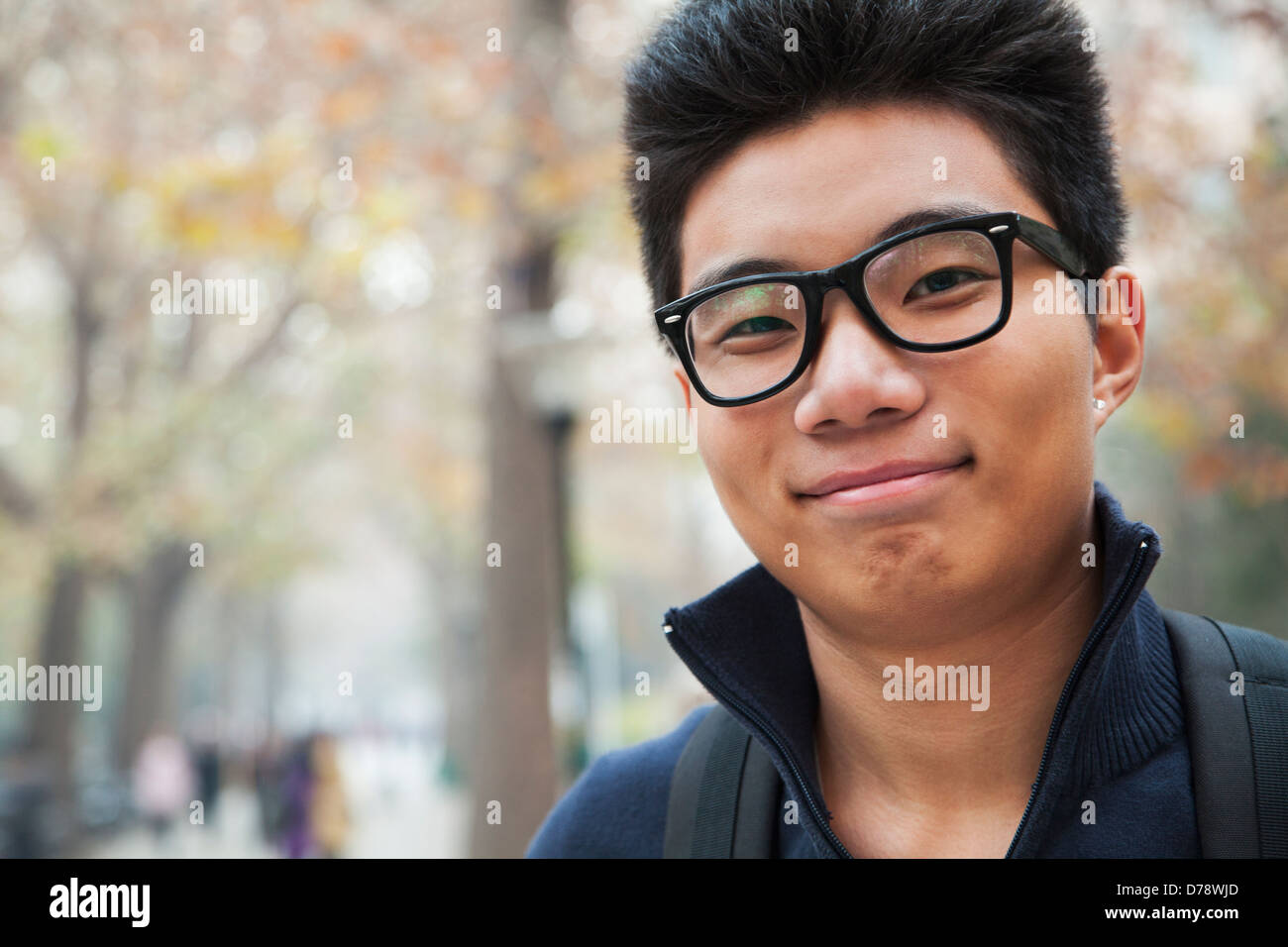 Student portrait at college Stock Photo - Alamy