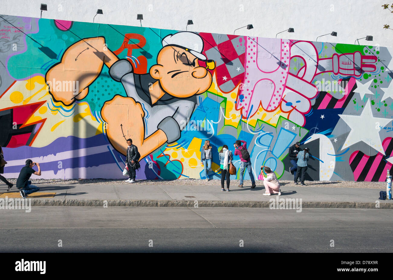 Popeye graffiti High Resolution Stock Photography and Images - Alamy