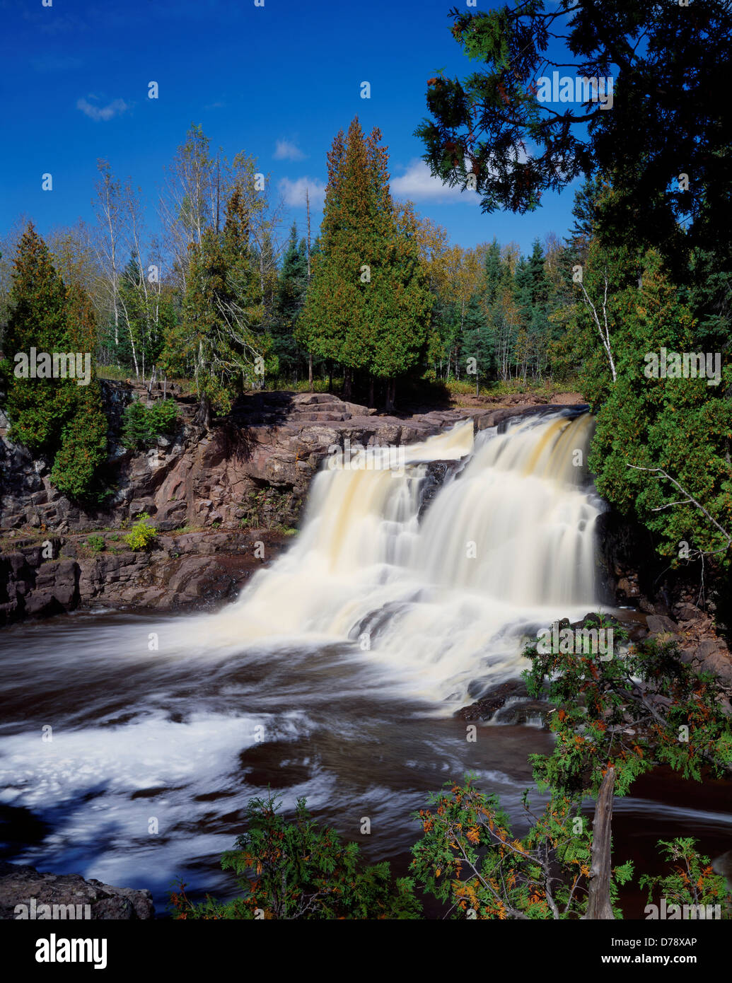 Upper Falls Gooseberry River Gooseberry Falls State Park Minnesota ...