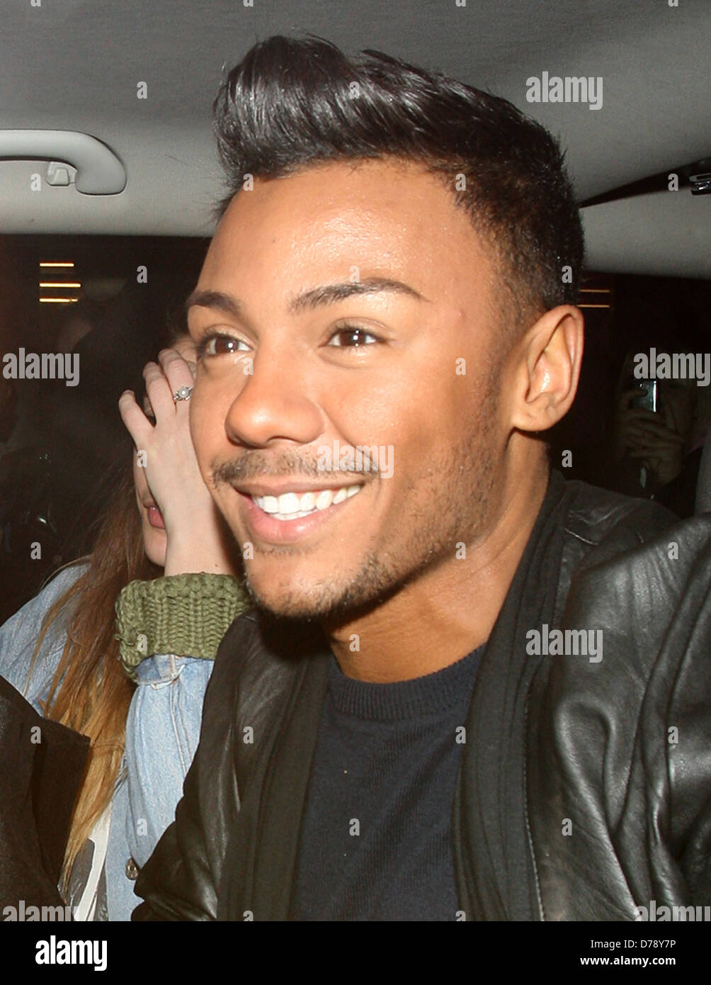 Marcus Collins, of X Factor leaving the TalkTalk secret gig in Soho ...