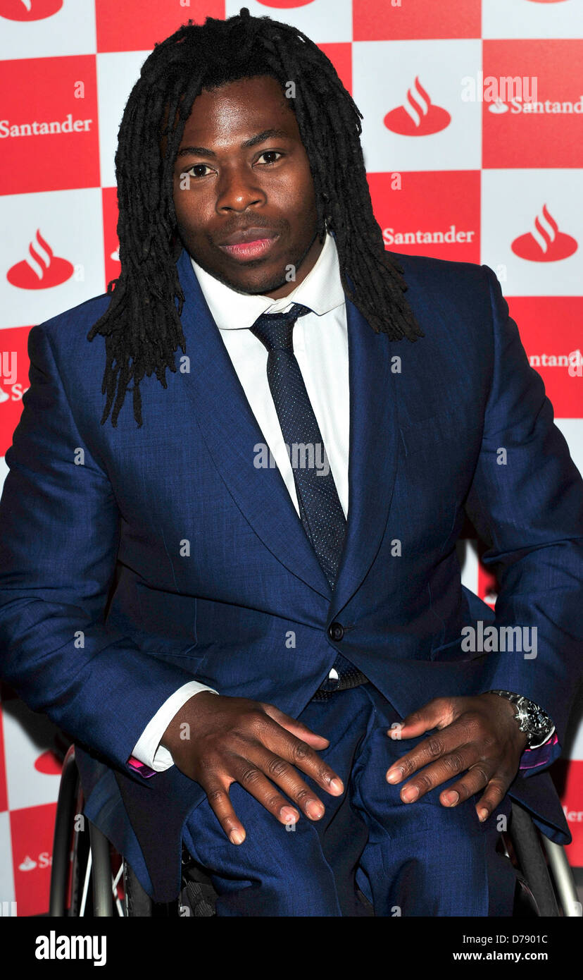 Ade Adepitan at the 'Driven To Do Better' British Grand Prix exhibition ...