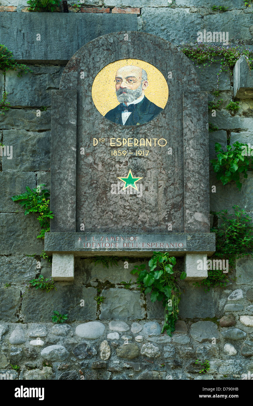 the monument of Ludwig Lazarus Zamenhof, creator of Esperanto language ...