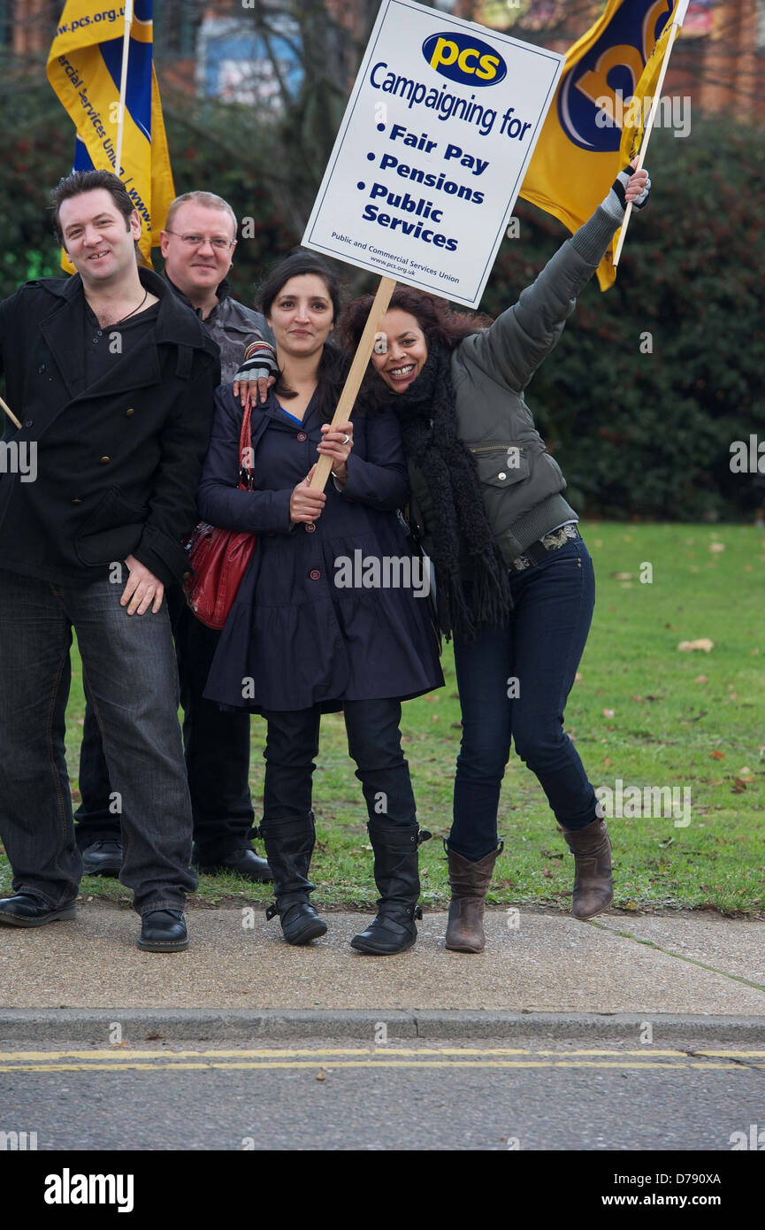 The Public and Commercial Services Union picket line at Heathrow ...