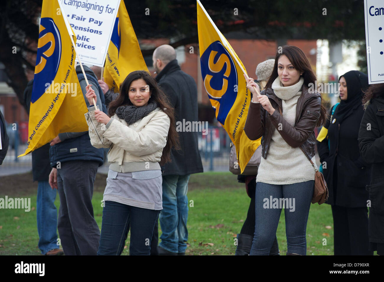 The Public and Commercial Services Union picket line at Heathrow ...