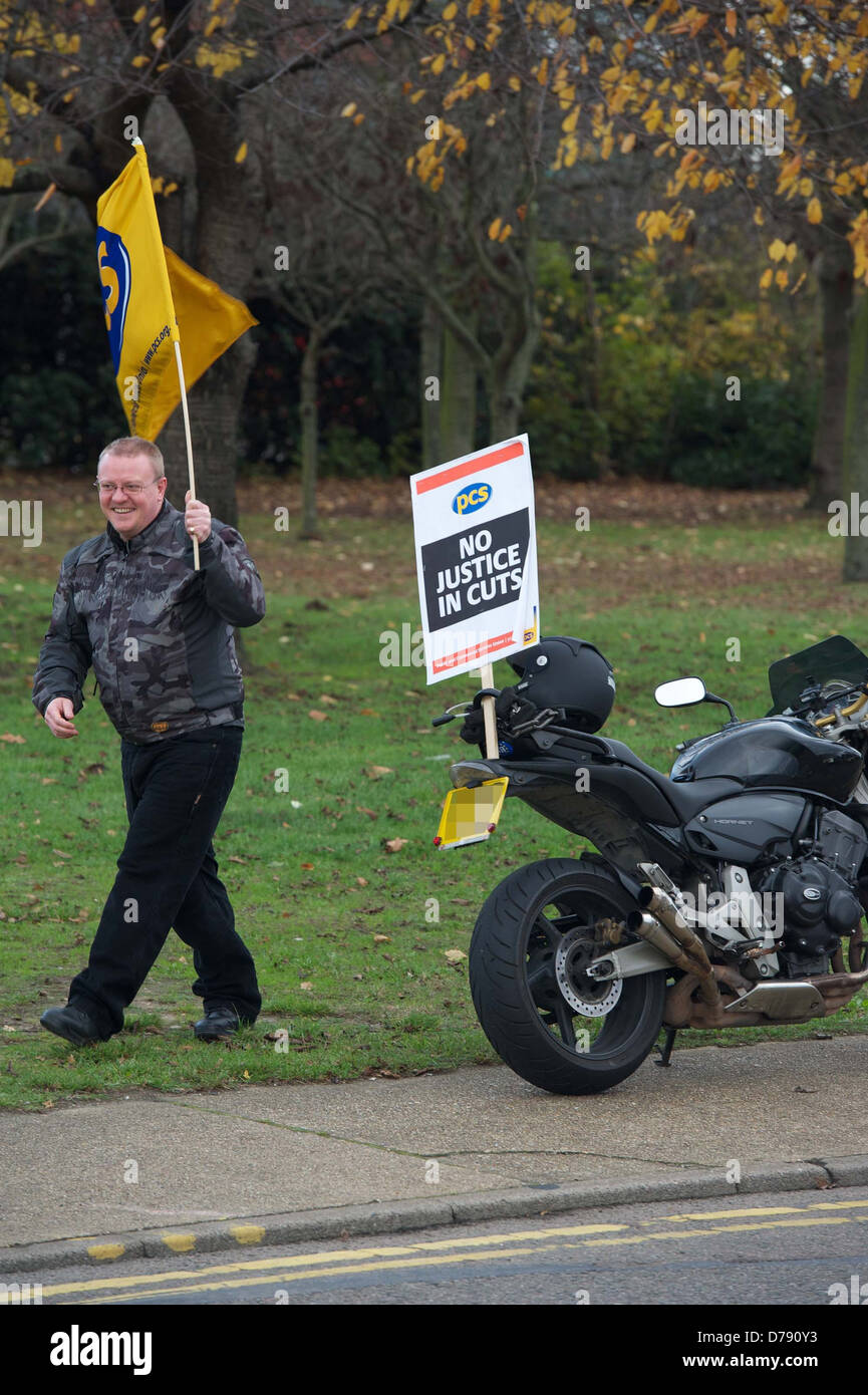 The Public and Commercial Services Union picket line at Heathrow ...