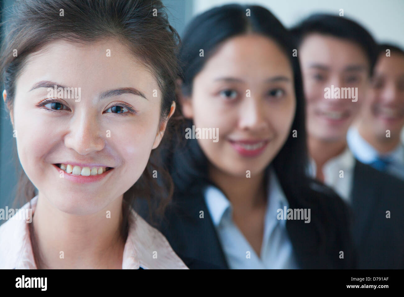 Four co workers hi-res stock photography and images - Alamy