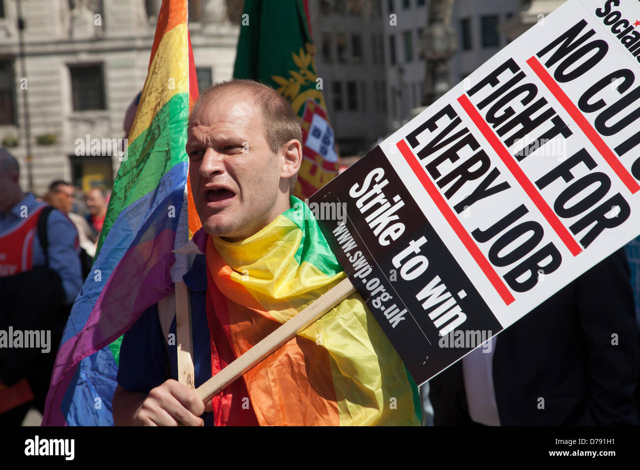 Unison union worker protest placard hi-res stock photography and images ...