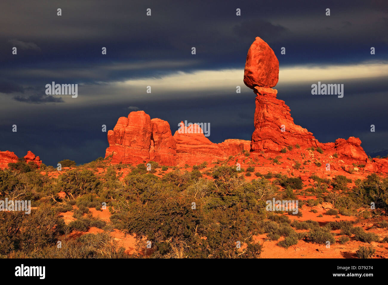 Balancing Rock Arches National Park Utah Stock Photo - Alamy
