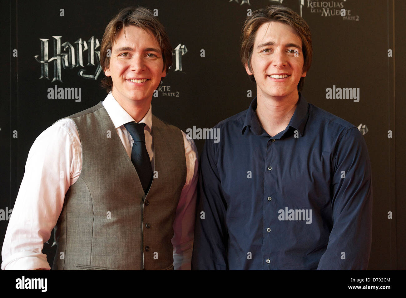Actors Oliver Phelps and James Phelps 'Harry Potter and the Deathly ...