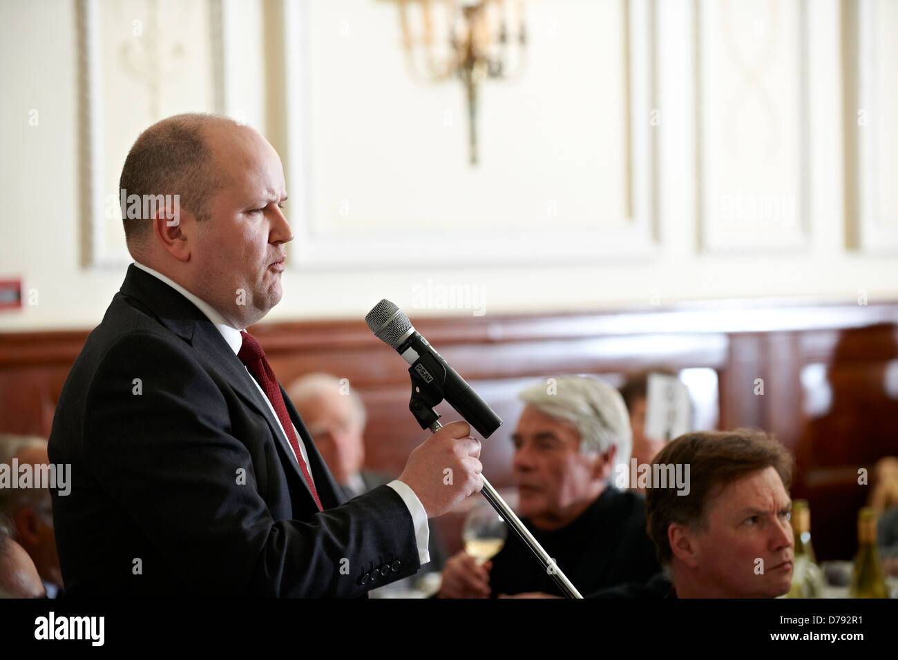 Henry Hitchings at the Oldie Literary Lunch 16/4/13 Stock Photo - Alamy