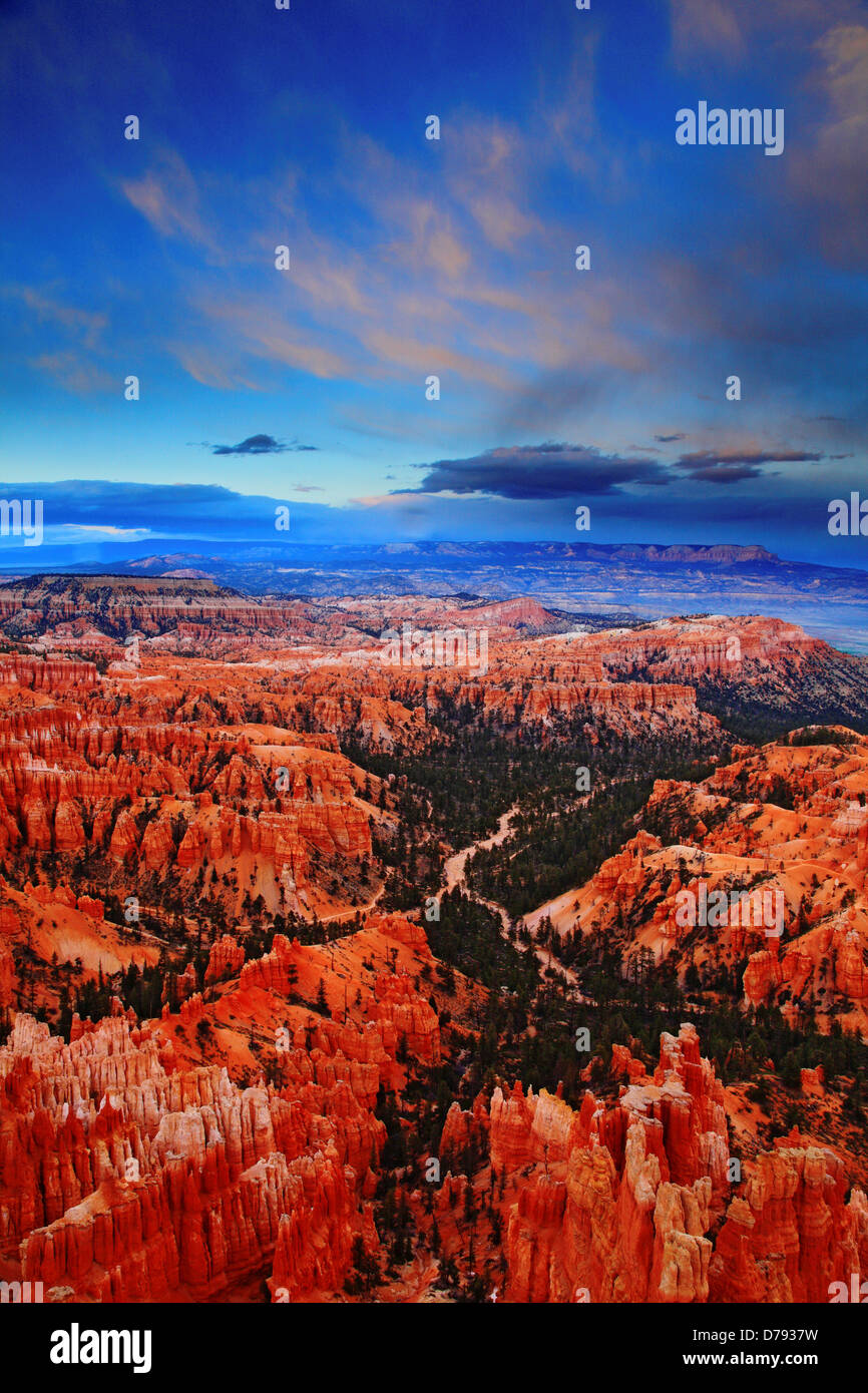 Sunset Inspiration Point Stock Photo - Alamy