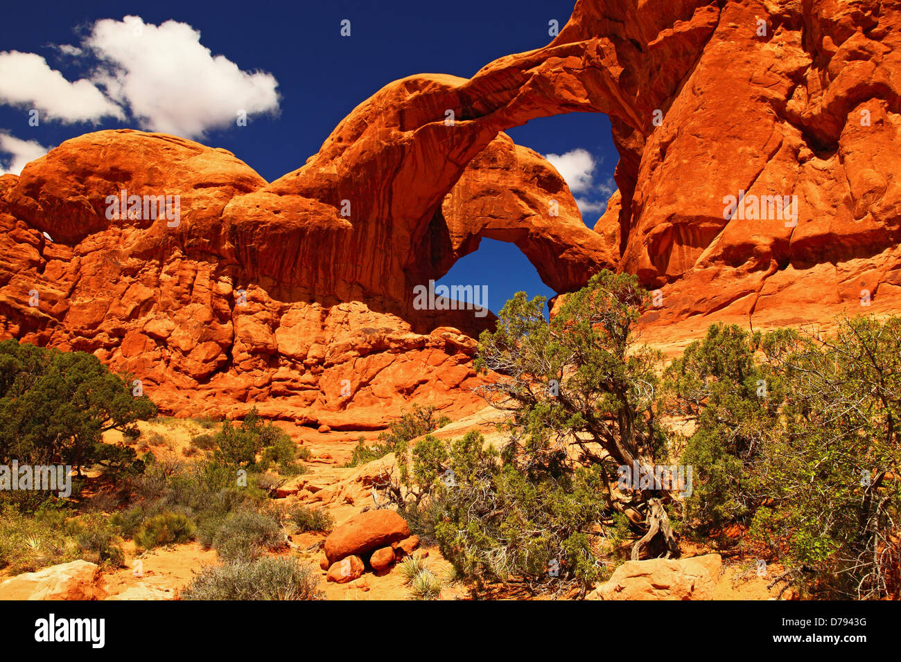 Twin arch arches national park hi-res stock photography and images - Alamy