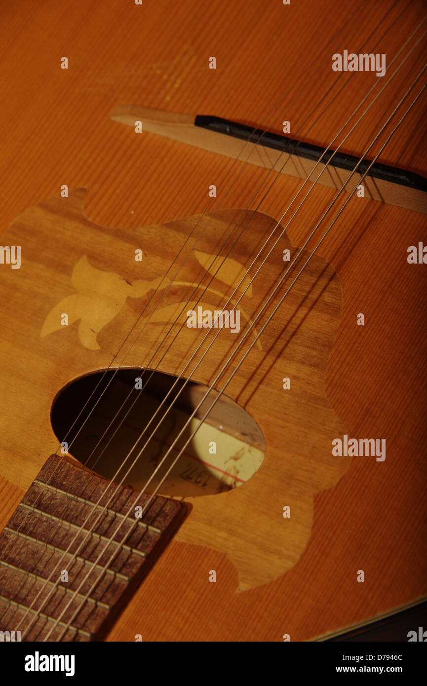 Mandolin over white background Stock Photo - Alamy