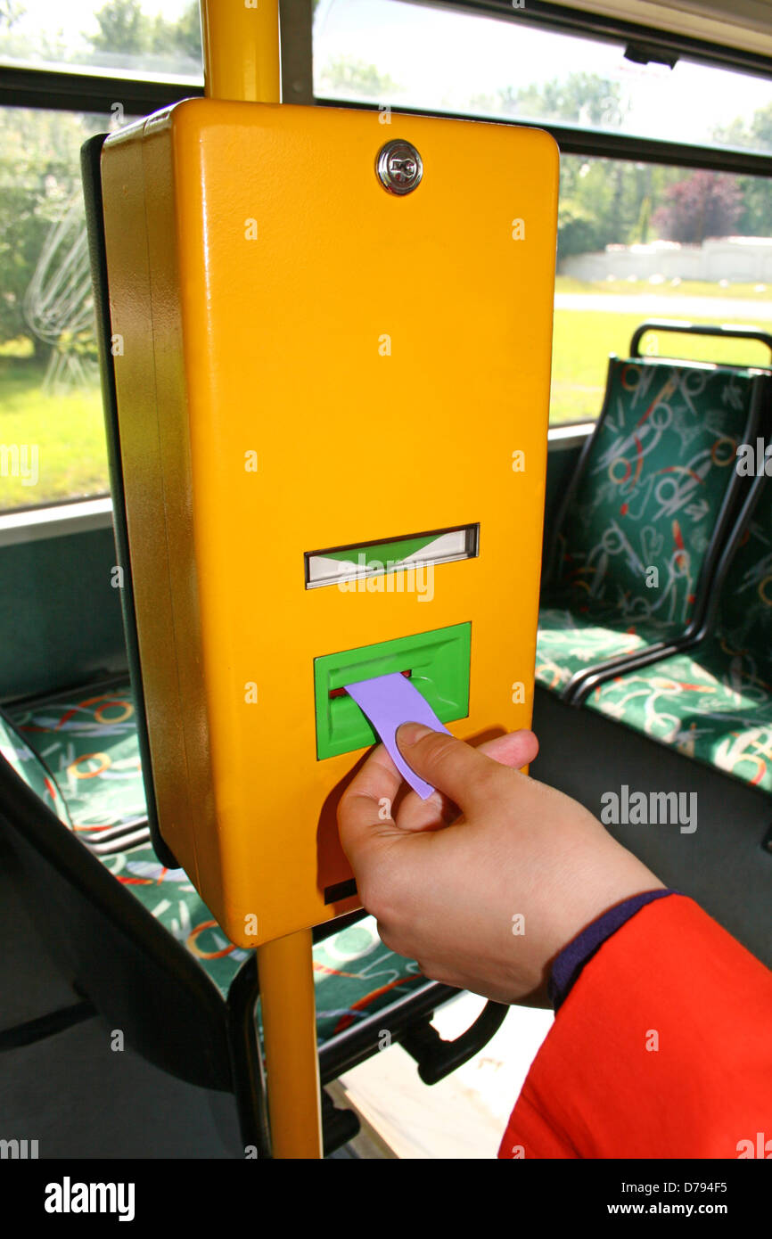 Bus conductor ticket hi-res stock photography and images - Alamy