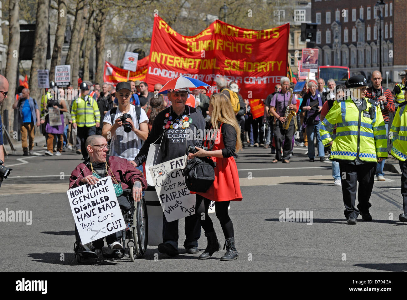 Disability protest london hi-res stock photography and images - Alamy