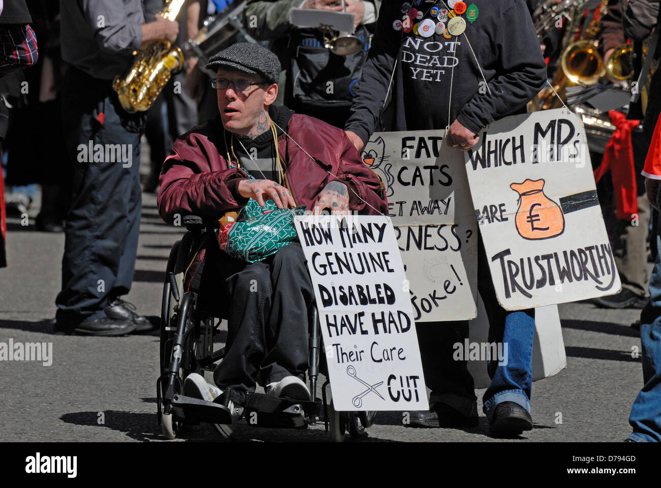 Disability protest london hi-res stock photography and images - Alamy