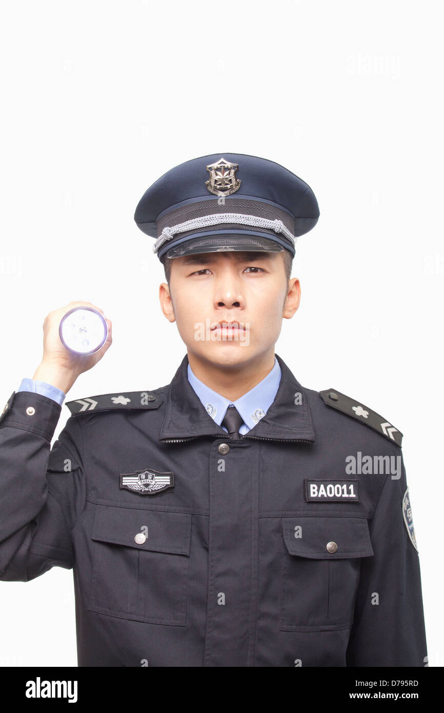 Police flashlight hi-res stock photography and images - Alamy