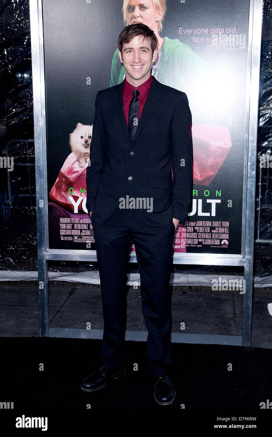 Brian McElhaney New York Premiere of 'Young Adult' at the Zigfield ...
