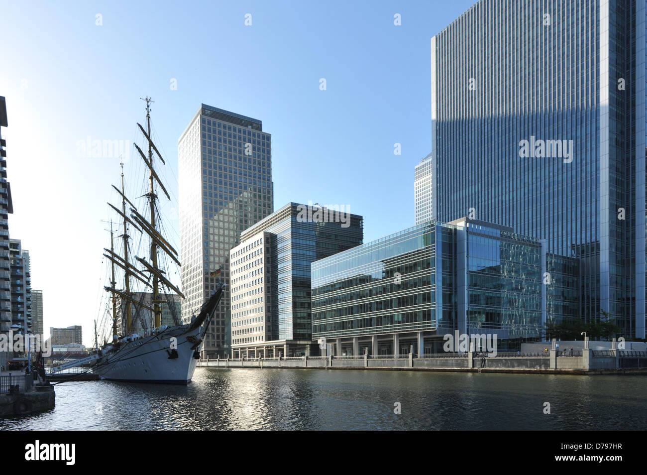 South Quay, Canary Wharf, London, UK. 1st May 2013. The German Navy ...