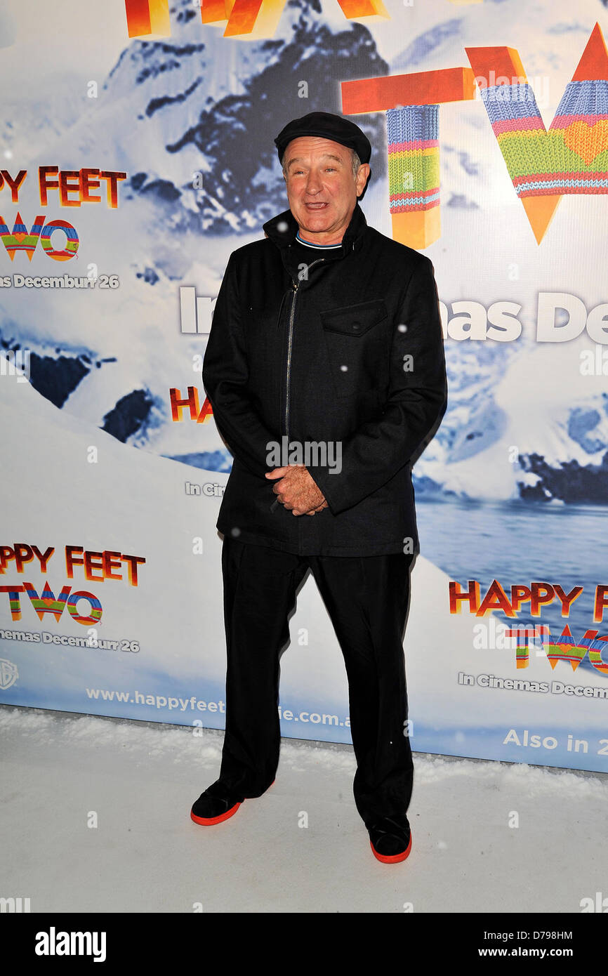 Robin Williams Happy Feet 2 Australian Premiere At Hoyts Cinema Sydney Australia 041211