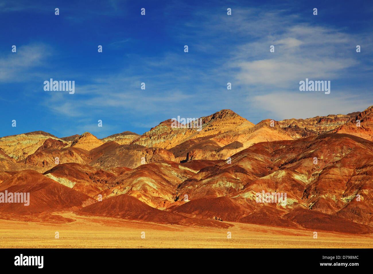 Colors Amargosa Range in Death Valley National Park Stock Photo - Alamy