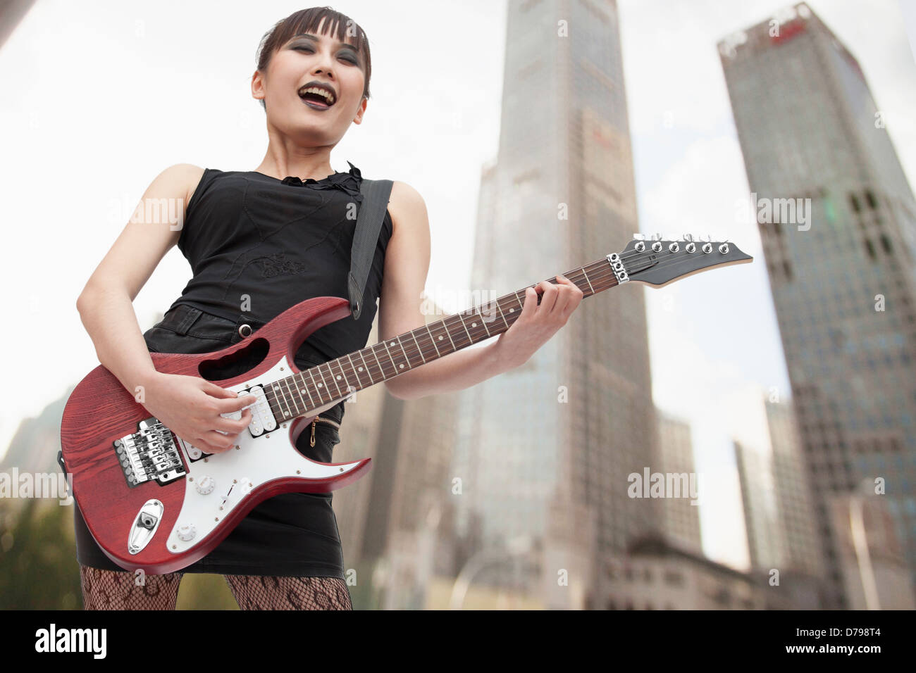 Young Punk Rock Girl Stock Photo - Alamy