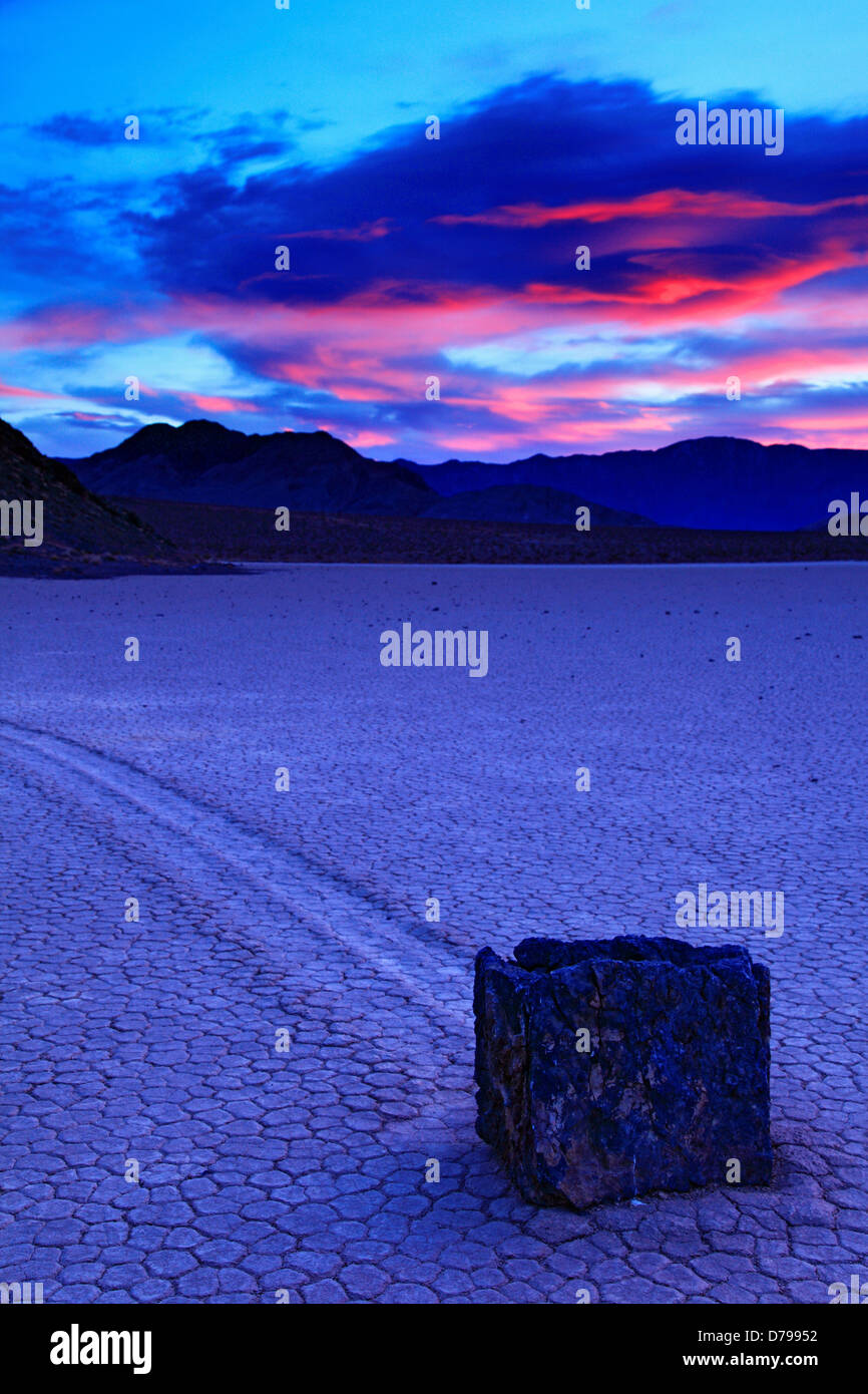 Sailing stones in racetrack playa hi-res stock photography and images ...
