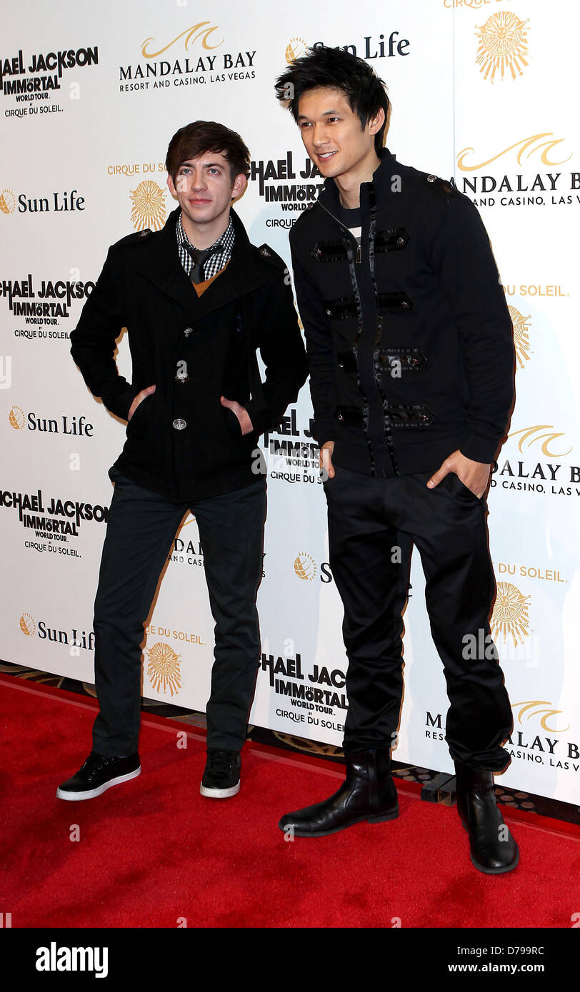 Kevin McHale, Harry Shum Jr The opening of Michael Jackson's 'The ...