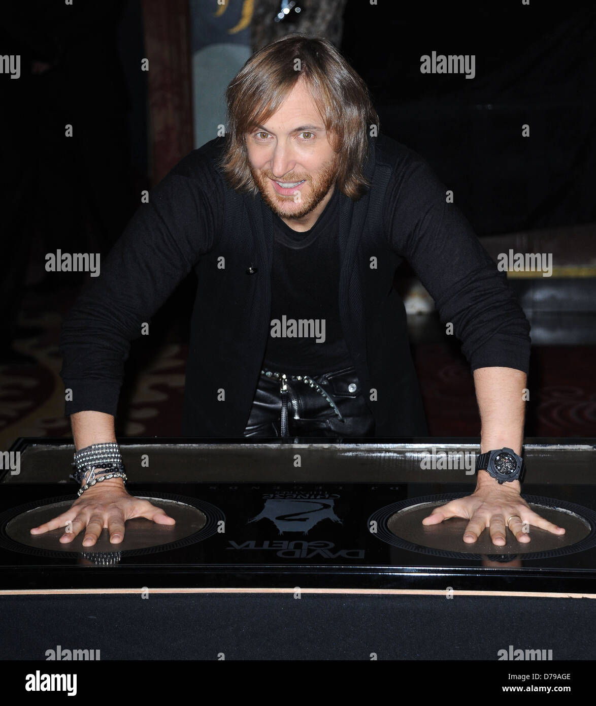 David Guetta David Guetta handprint ceremony at the Grauman's Chinese ...